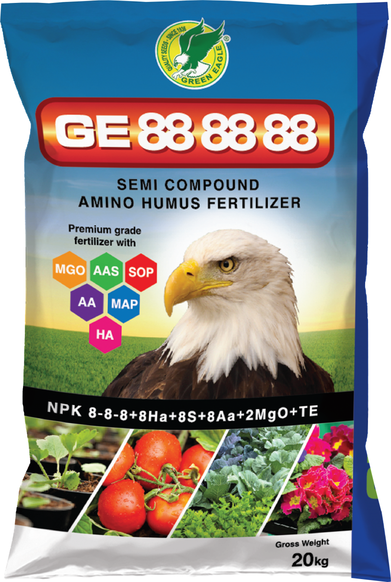 GE 88 88 88 Semi Compound Amino Humus Fertilizer - Green Eagle Seeds