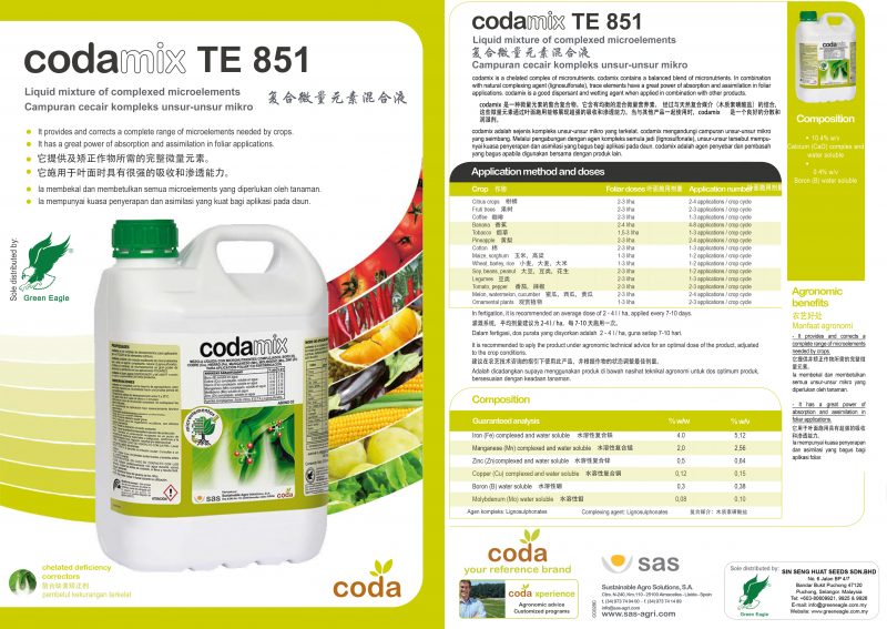 codamix TE 851 - Green Eagle Seeds